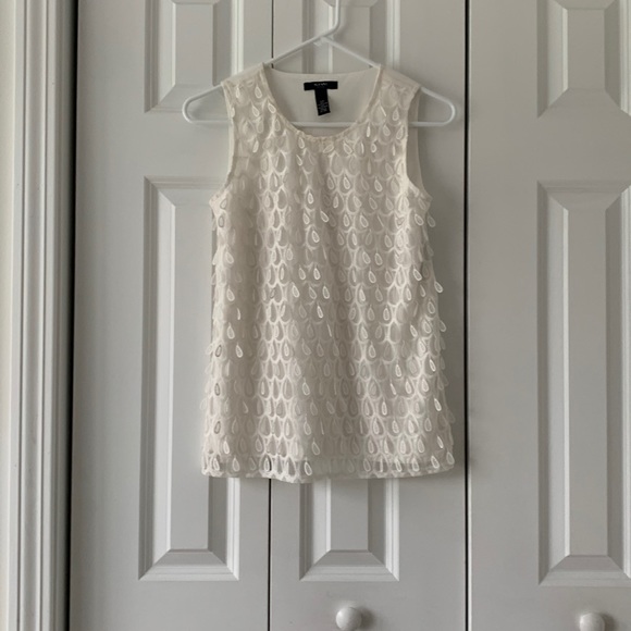 Alfani | Tops | Alfani In Size Pp Off White Party Tops | Poshmark